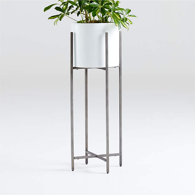 Aaro Medium Geo Planter with Stand + Reviews | Crate & Barrel