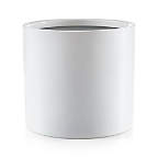 Dundee Indoor/Outdoor White Round Planter + Reviews | Crate & Barrel