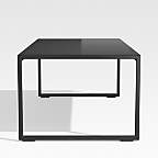 Dune Black Outdoor Coffee Table with Black Painted Glass + Reviews ...