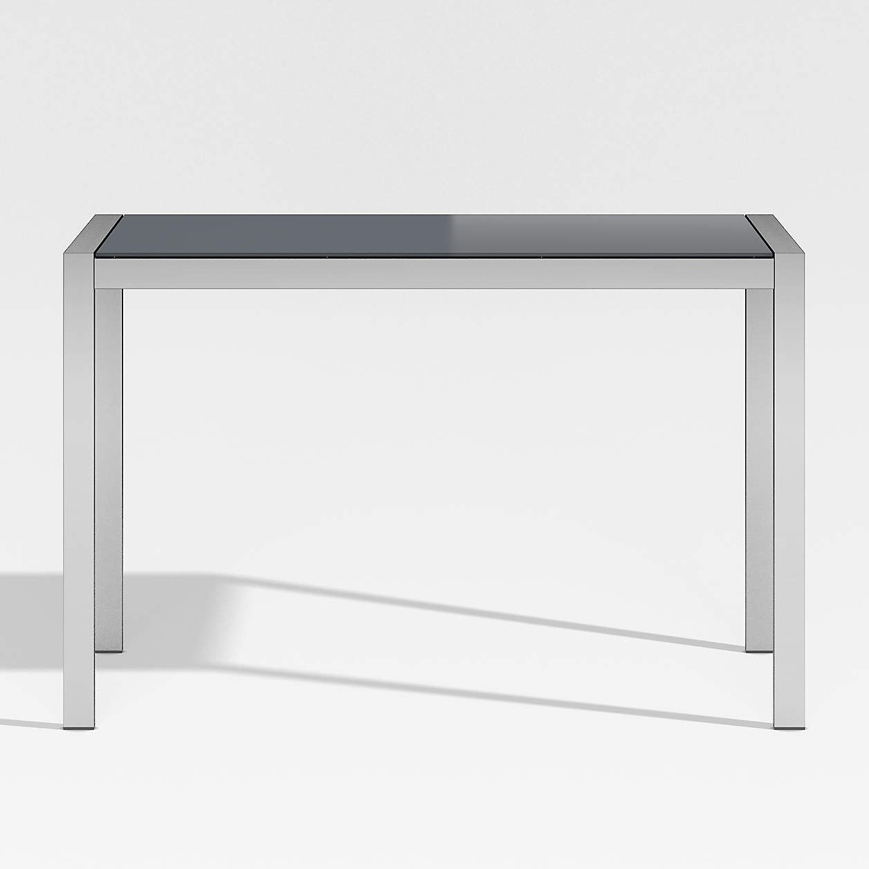 Dune Glass High-Top Outdoor Table for Dining + Reviews | Crate & Barrel