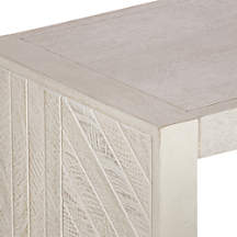 Dunewood Whitewashed Dining Bench | Crate & Barrel