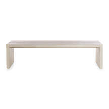 Dunewood Whitewashed Dining Bench | Crate & Barrel