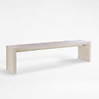 Dunewood Whitewashed Dining Bench + Reviews | Crate & Barrel