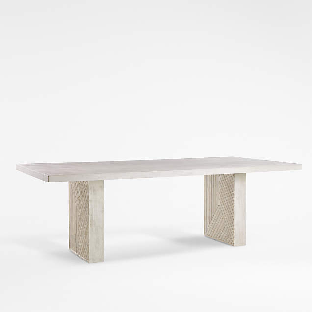Gustav 92" Marble Dining Table + Reviews | Crate & Barrel