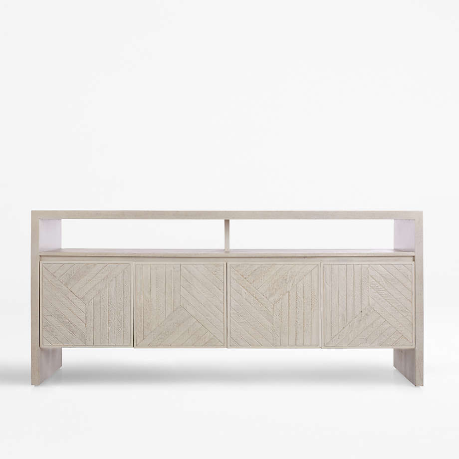 Dunewood Whitewashed Sideboard + Reviews | Crate & Barrel