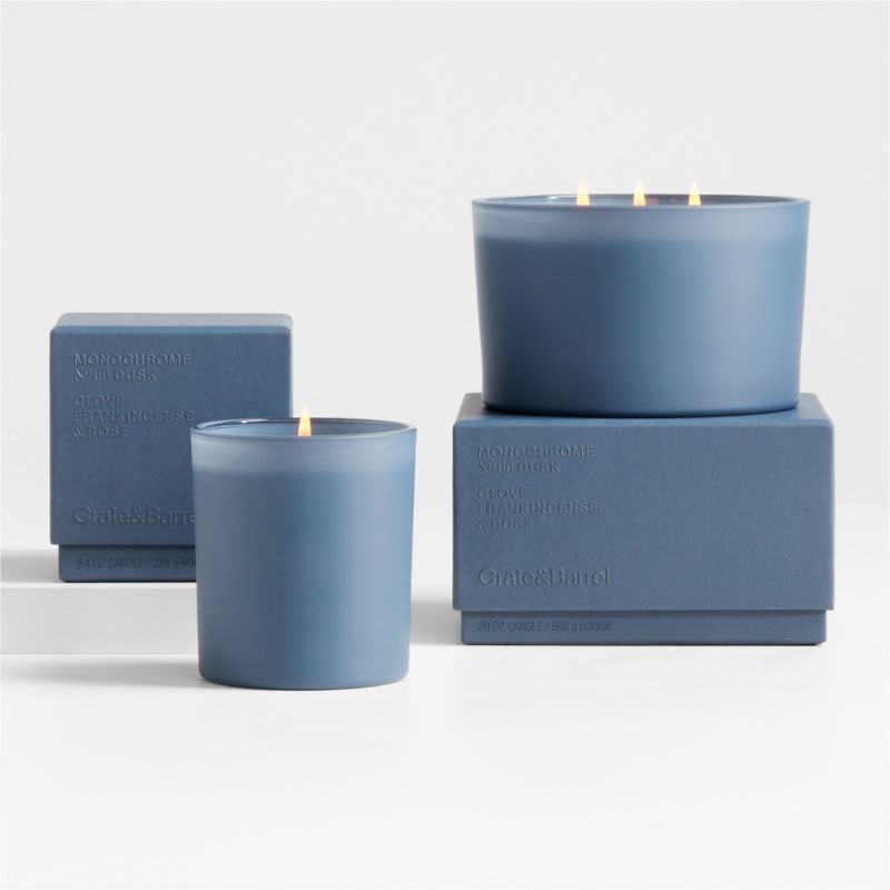 Monochrome No. 6 Dusk 3-Wick Scented Candle - Clove, Frankincense and ...