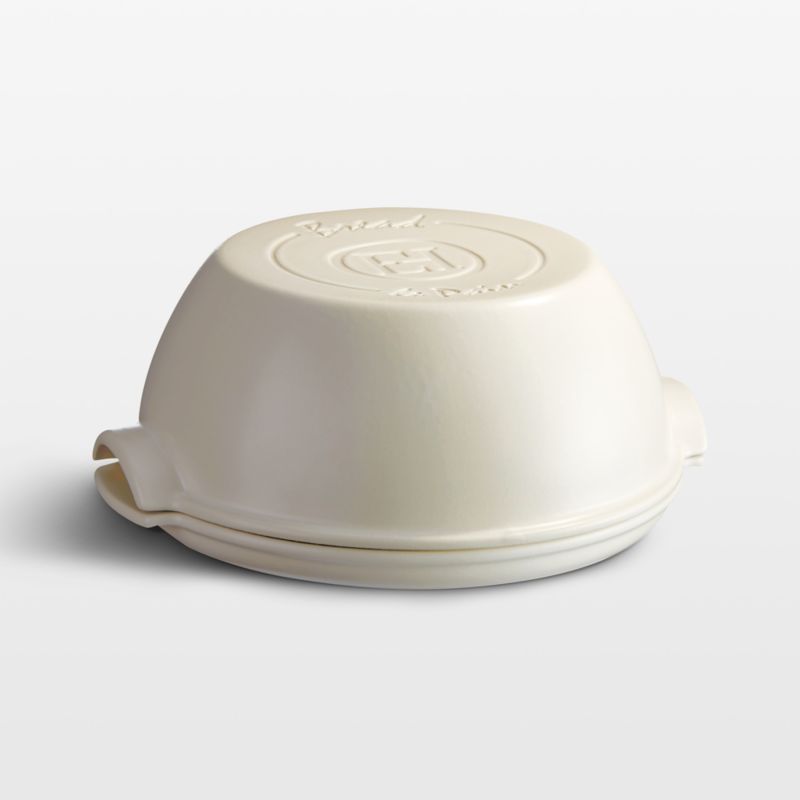 Emile Henry Linen Modern Bread Cloche | Crate & Barrel