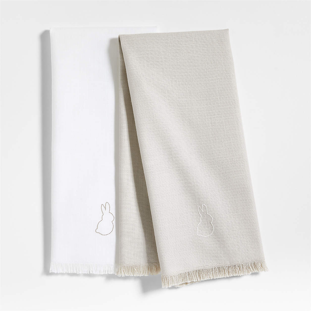 Easter Bunny Organic Cotton Dish Towels, Set of 2 | Crate & Barrel