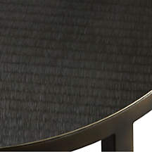 Echelon Round Side Table with Shelf | Crate & Barrel