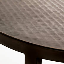 Echelon Round Side Table with Shelf | Crate & Barrel