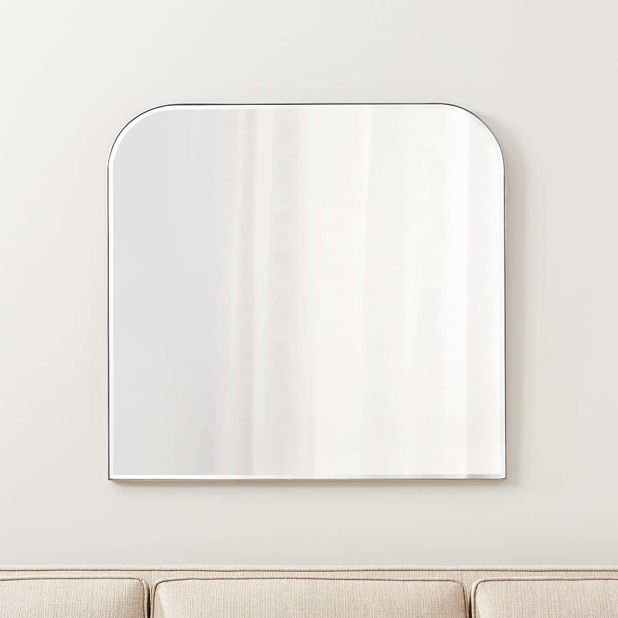 Edge Silver Arch Wall Mirror + Reviews | Crate & Barrel