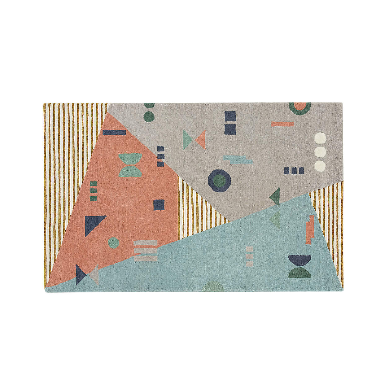 Elements Abstract Geometric Rug 5x8 + Reviews | Crate & Kids