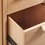 Elias 66" Natural Elm Wood Desk with File Cabinet + Reviews | Crate ...