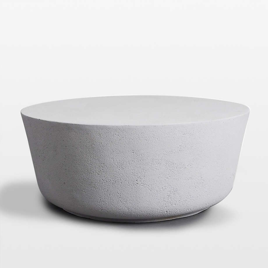 Ella Light Grey 36" Outdoor Coffee Table | Crate & Barrel