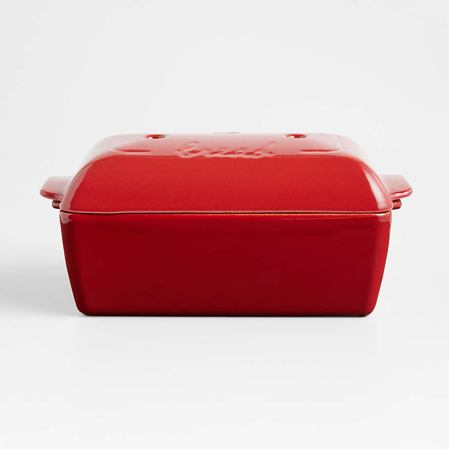 Emile Henry Red Bread Loaf Baker with Lid | Crate & Barrel