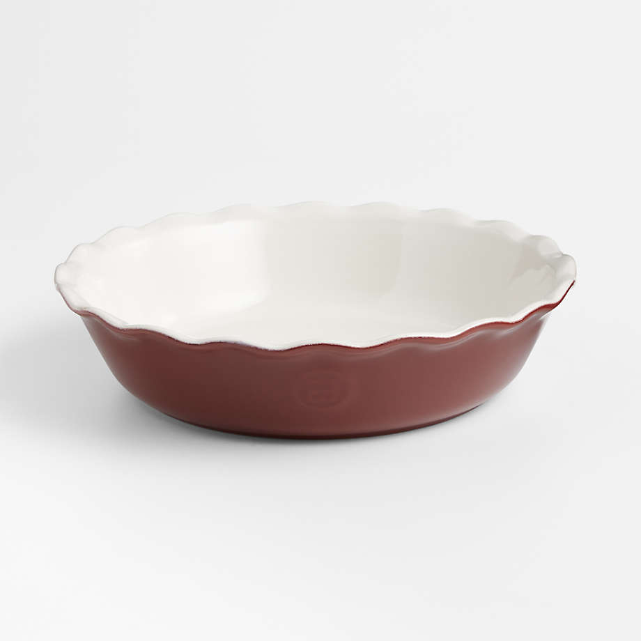 Emile Henry Fired Brick Pie Dish | Crate & Barrel