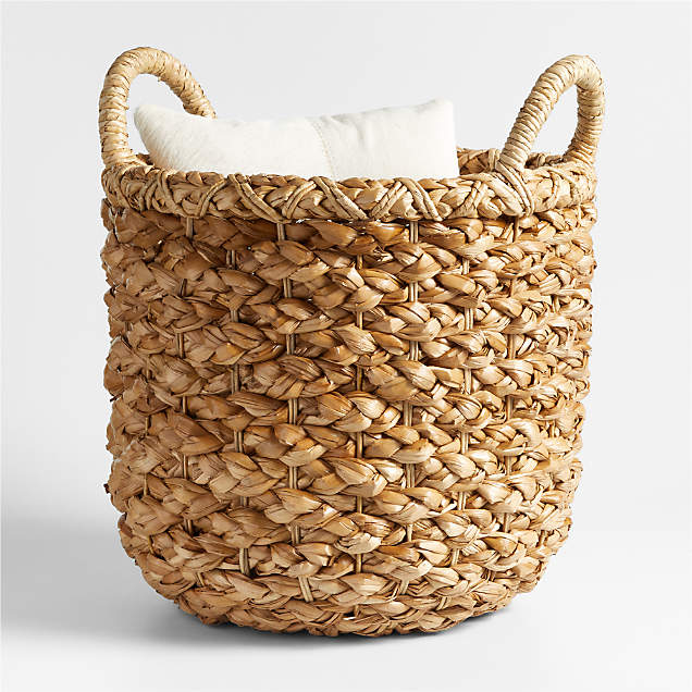 Zuzu Round Handwoven Basket + Reviews | Crate & Barrel Canada