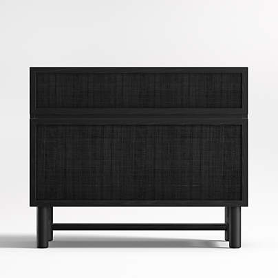 Casement 24" Black Metal 2-Drawer File Cabinet + Reviews | Crate ...