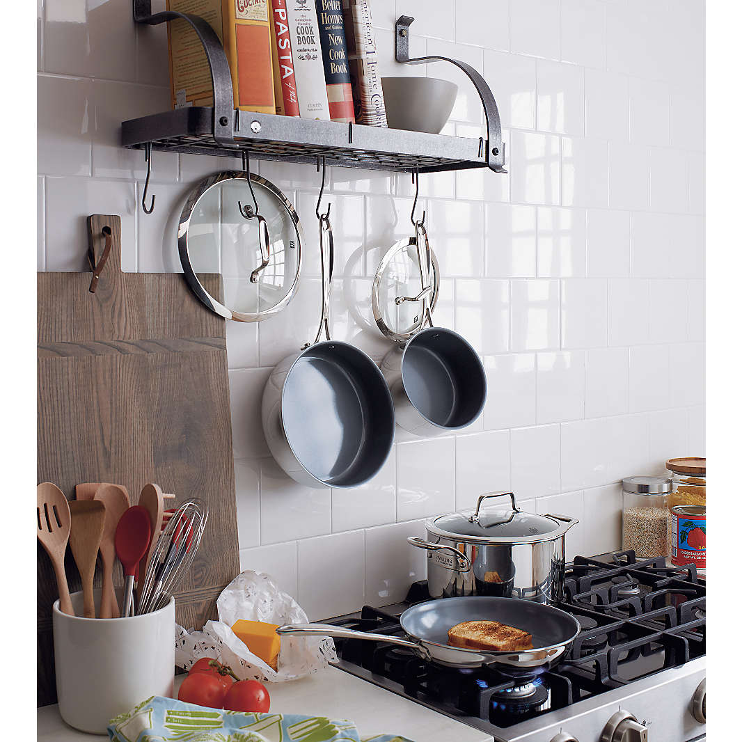 Pot Racks: Hanging, Wall Mounted & Stand | Crate & Barrel