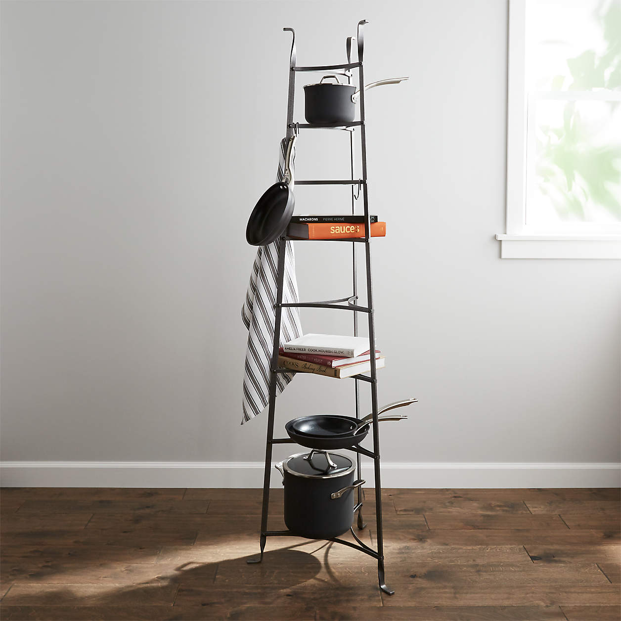 Enclume Standing 8-Tier Pot Rack | Crate & Barrel
