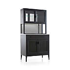 Enzo Marble Top Bar Cabinet with Storage + Reviews | Crate & Barrel