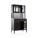 Enzo Marble Top Bar Cabinet with Storage + Reviews | Crate & Barrel