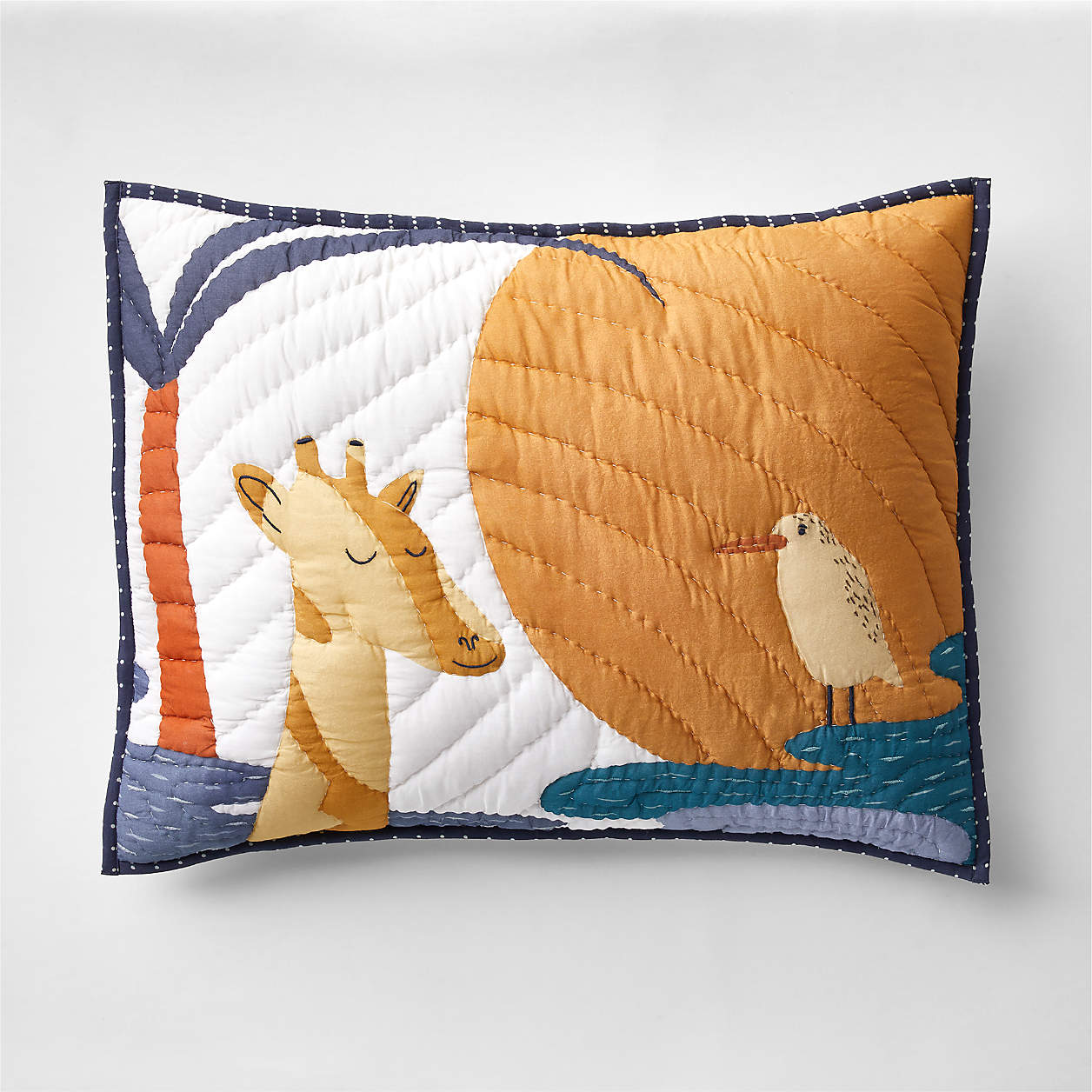 Equator Cotton Voile Reversible Kids Pillow Sham | Crate & Kids
