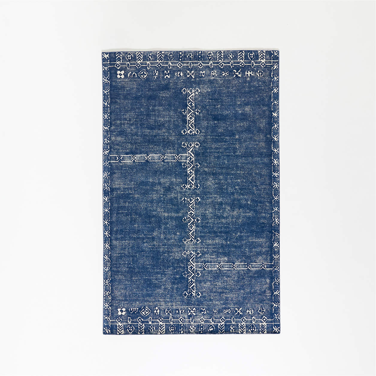 Erria Indigo Rug 8'x10' | Crate & Barrel