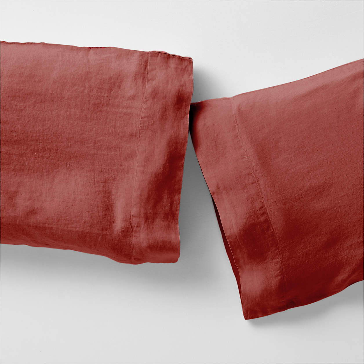 New Natural European Flax Certified Linen Castilian Red Standard ...