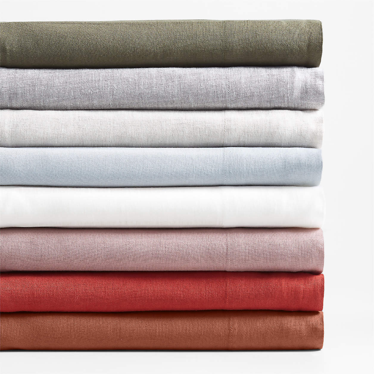 New Natural EUROPEAN FLAX-certified Linen Bed Sheet Sets | Crate & Barrel