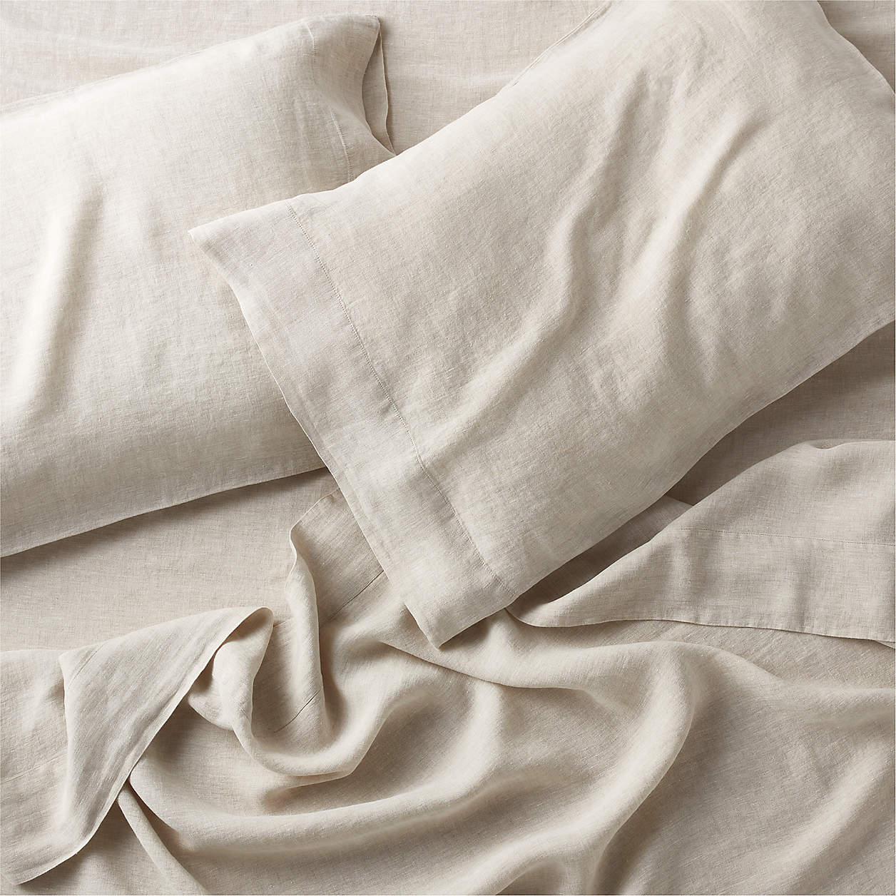 New Natural EUROPEAN FLAX -certified Linen Warm Natural Bed Sheet Sets ...