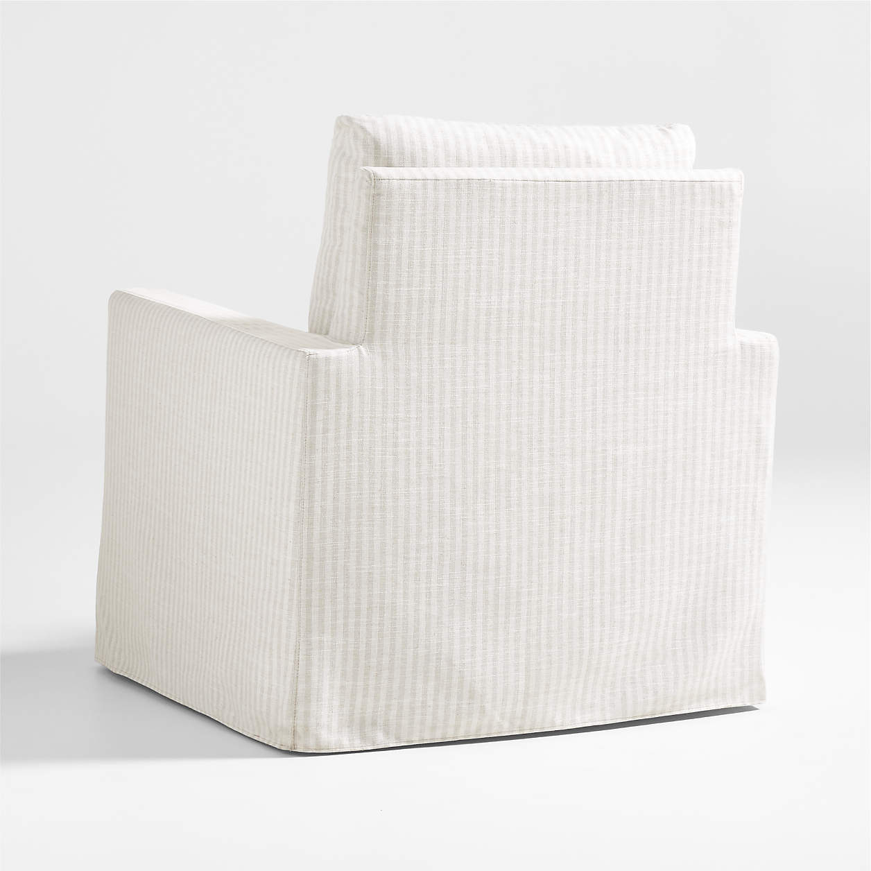 Ever Slipcovered Striped Nursery Glider Chair and Ottoman by Leanne ...