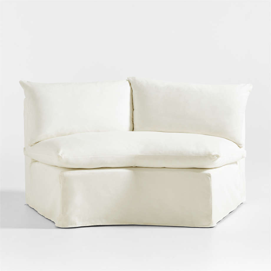 Ever Slipcovered Wedge Chair by Leanne Ford | Crate & Barrel