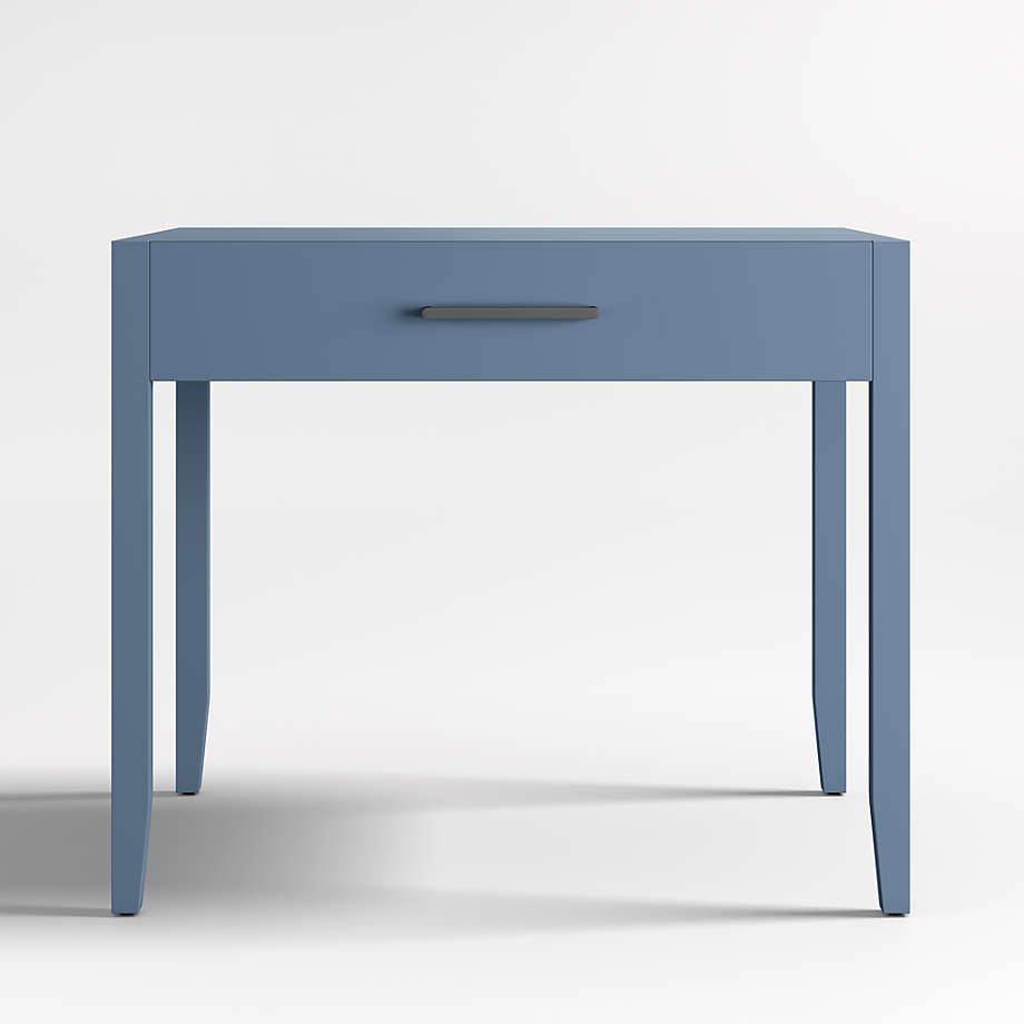 Ever Simple Modular Slate Blue Wood Kids Desk with Drawer | Crate & Kids