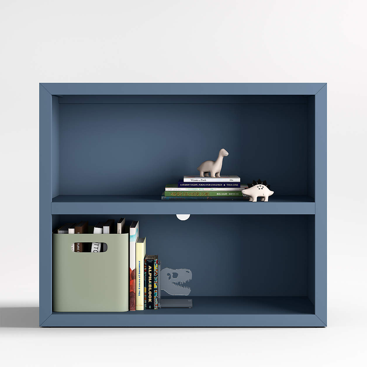 Ever Simple Modular Slate Blue Wood Kids Bookcase | Crate & Kids
