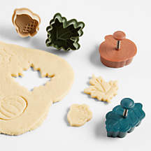 Mini Fall Pie Crust Cutters, Set of 4 | Crate & Barrel