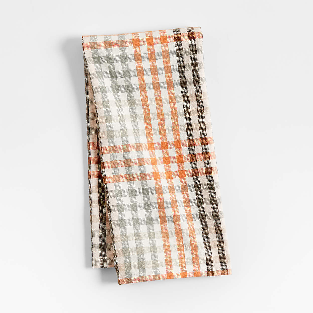 Fall Plaid Organic Cotton Dish Towel + Reviews | Crate & Barrel