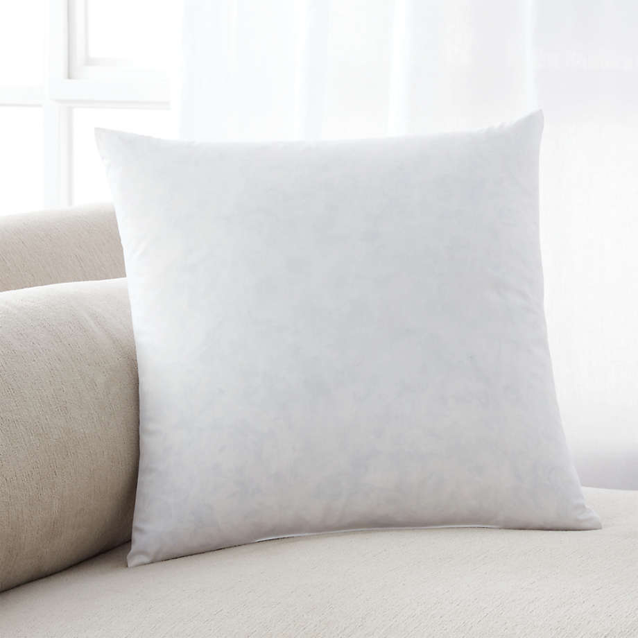 Feather-Down Square Pillow Inserts | Crate & Barrel
