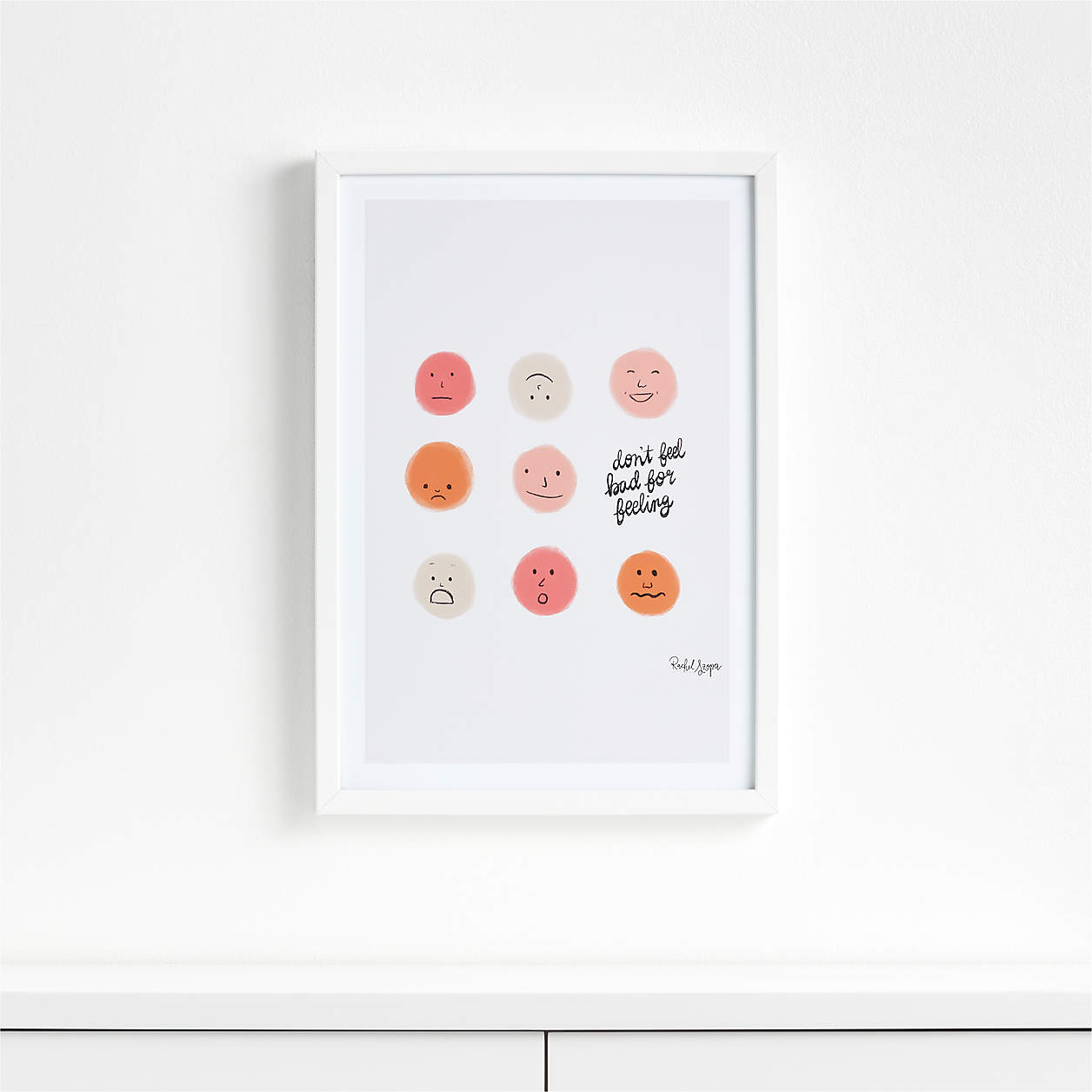 Feelings Framed Wall Art Print + Reviews | Crate & Kids
