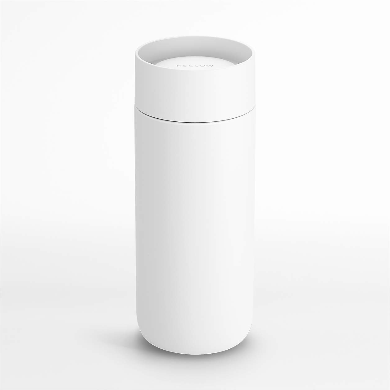 Fellow 16-Oz. Matte White Carter Move Mug with 360 Sip Lid | Crate & Barrel