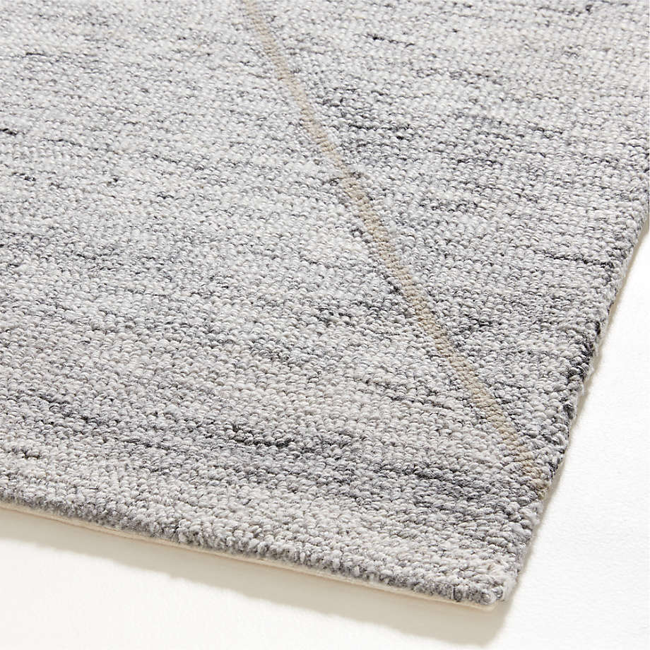 Fez Performance Hand-Tufted Nickel Grey Rug Swatch 12"x18" | Crate & Barrel