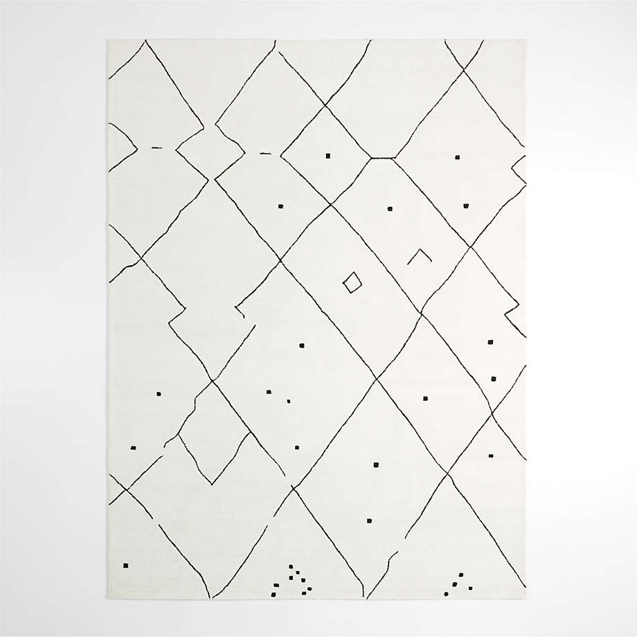 Fez Performance Hand-Tufted White Area Rug 8'x10' | Crate & Barrel
