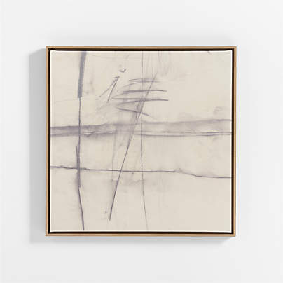 "Trace" Framed Beige Wall Art Print 40"x60" by Justin Q. Williams ...