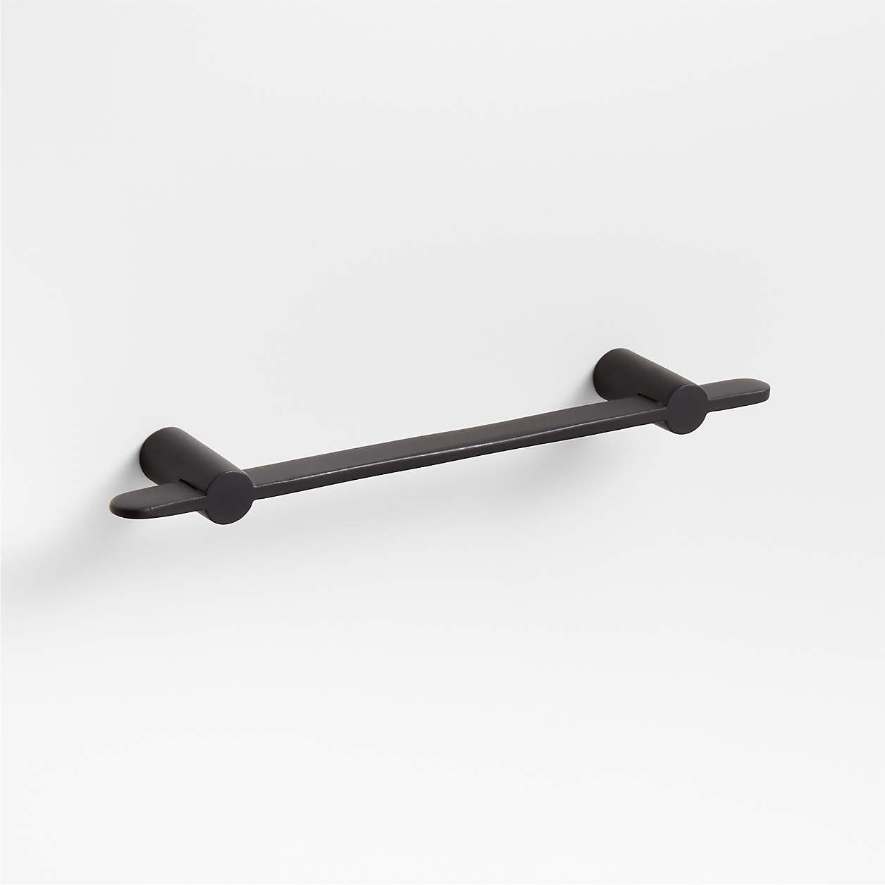 Flat 4" Matte Black Cabinet Drawer Bar Pull | Crate & Barrel