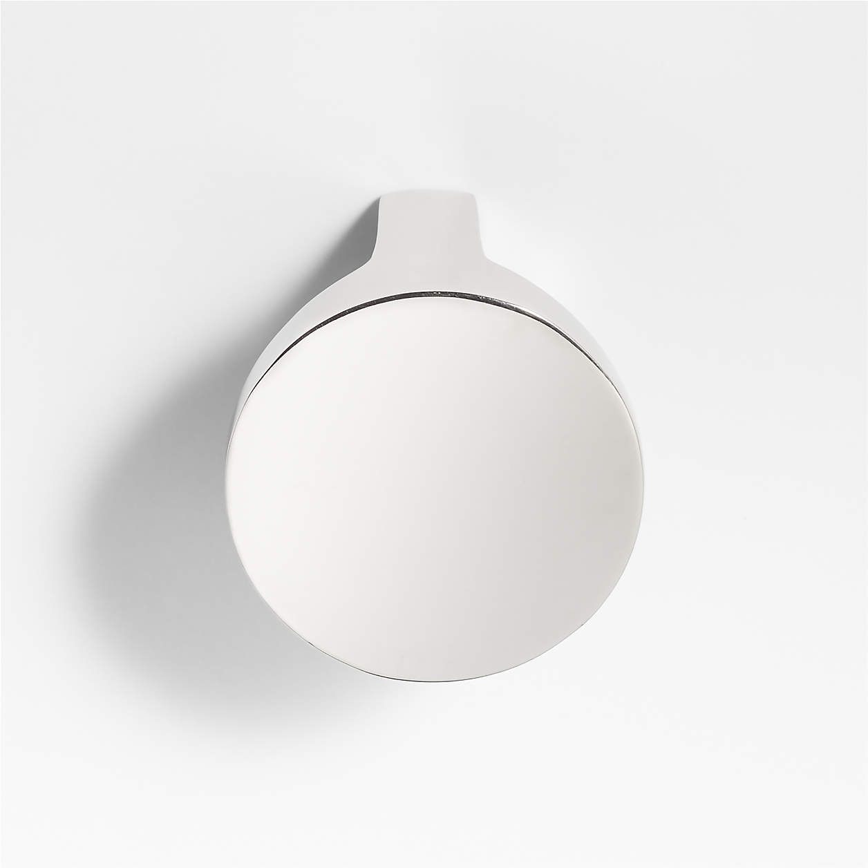 Flat Round Polished Chrome Cabinet Knob | Crate & Barrel