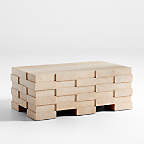 Flitch Rectangular Wood Storage Coffee Table + Reviews | Crate & Barrel ...