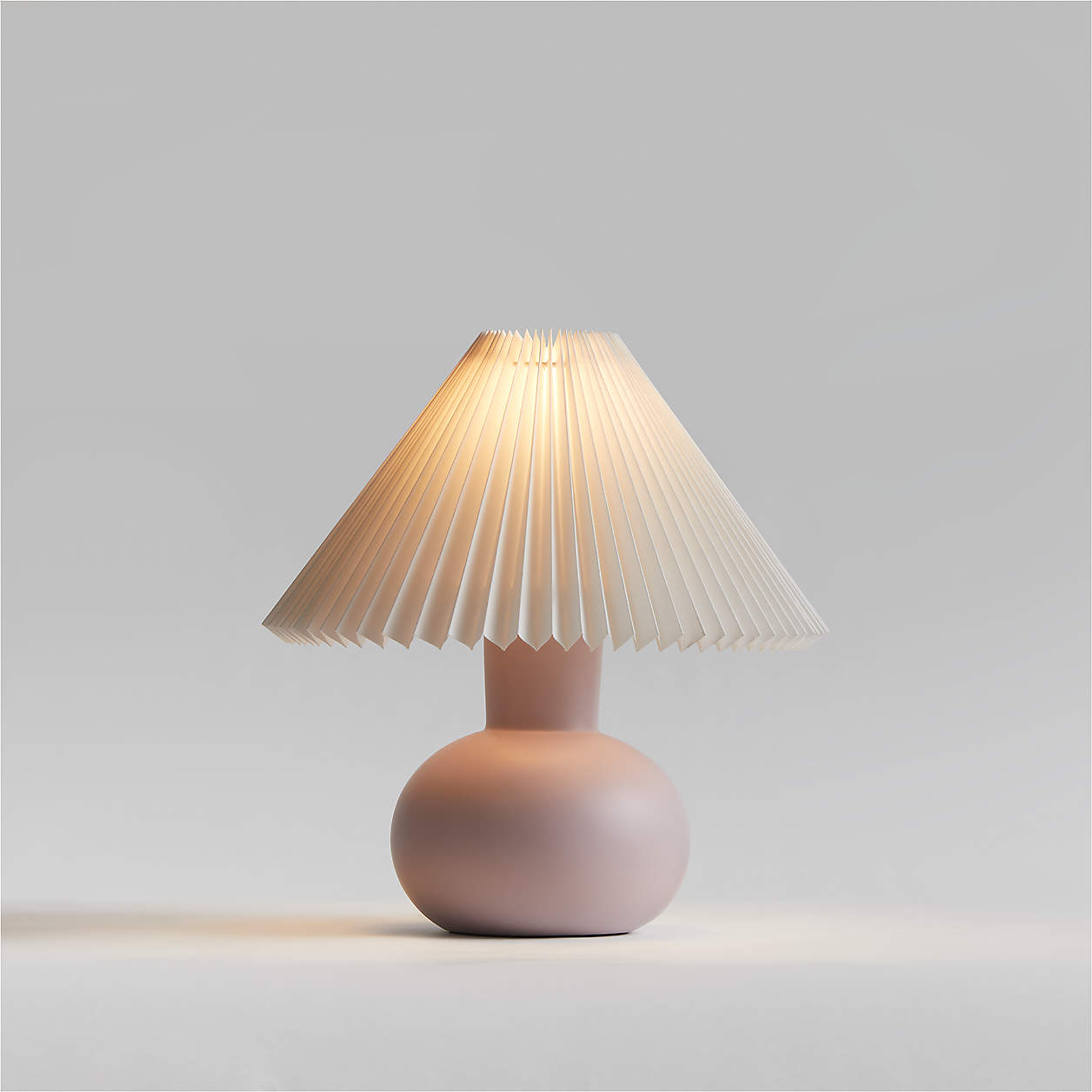 Flo Fluted Violet Ceramic Kids Table Lamp + Reviews | Crate & Kids