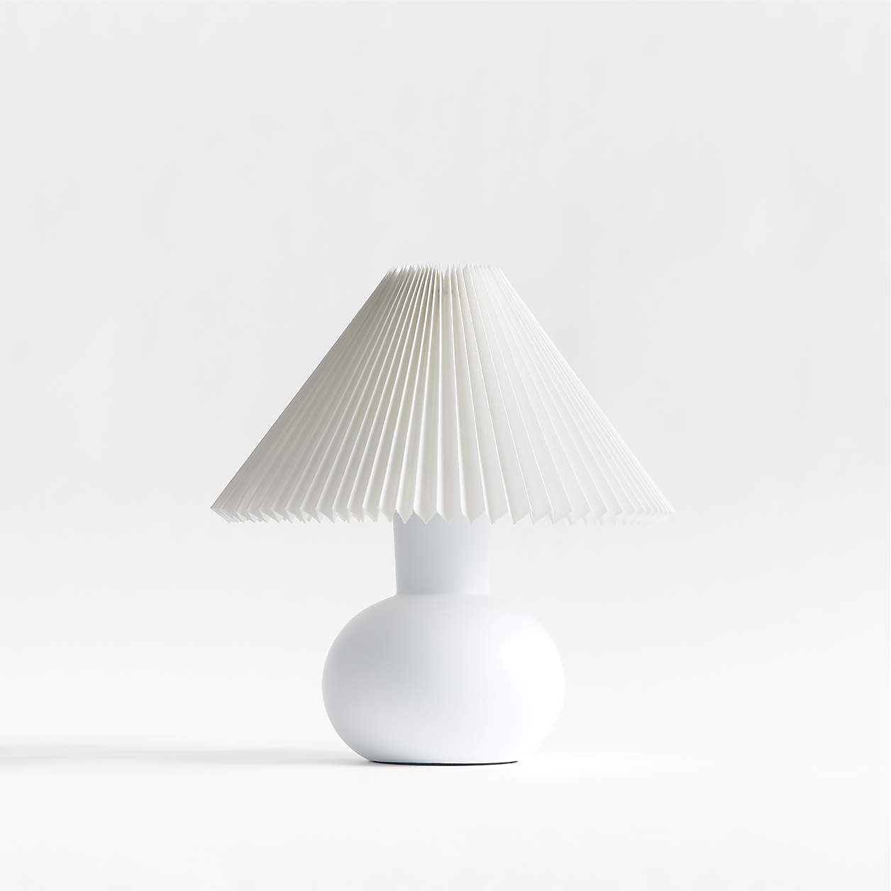 Flo Fluted White Ceramic Kids Table Lamp + Reviews | Crate & Kids