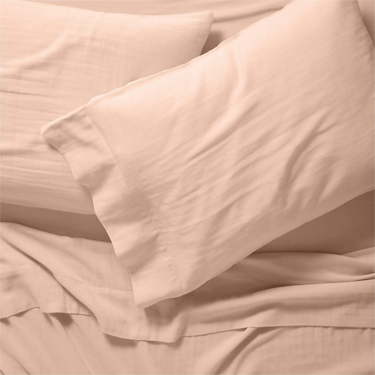 Supersoft Kids Elegant Pink Gauze Organic Cotton Sheet Set | Crate ...