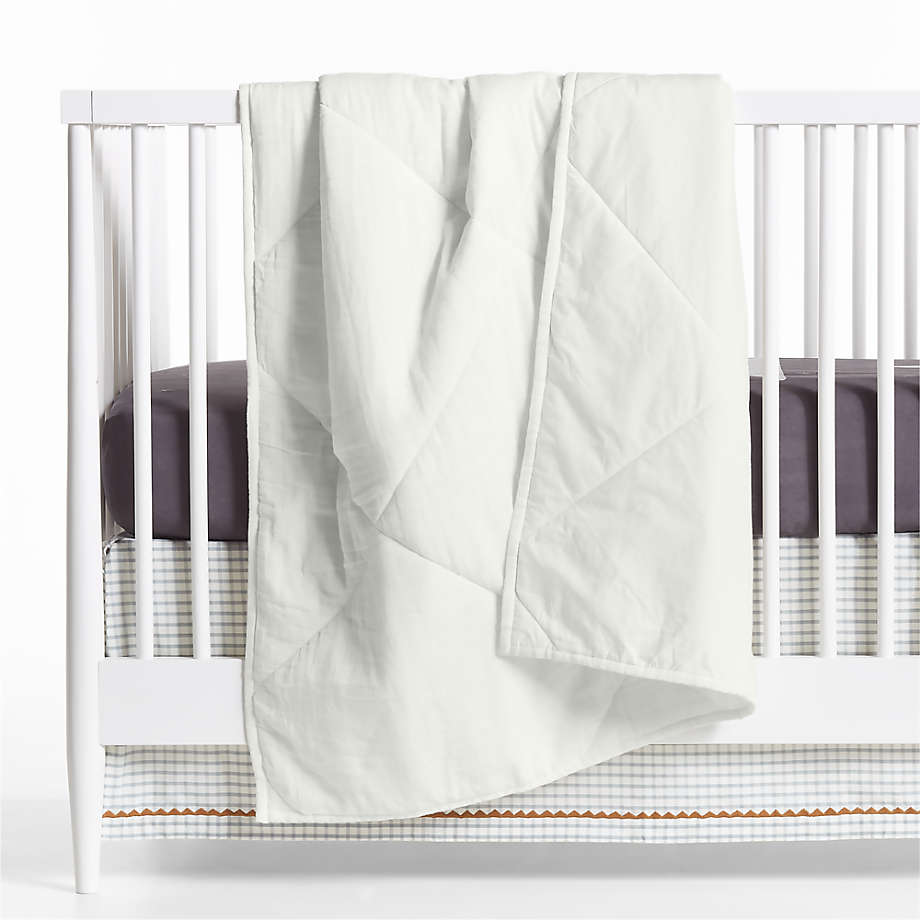 Supersoft Pampas Ivory Cotton Gauze Baby Bedding Bundle Set | Crate & Kids